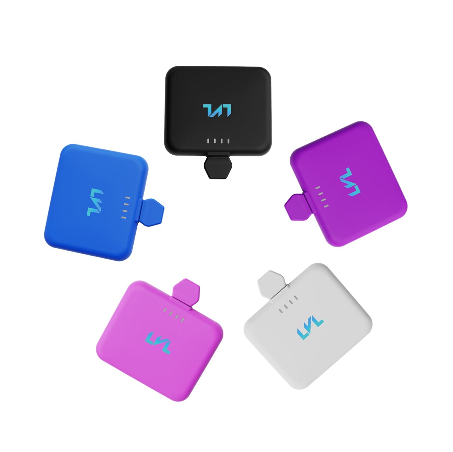 LVL Spark Charger - 5 Pack - Midnight Black / Royal Blue / Deep Purple