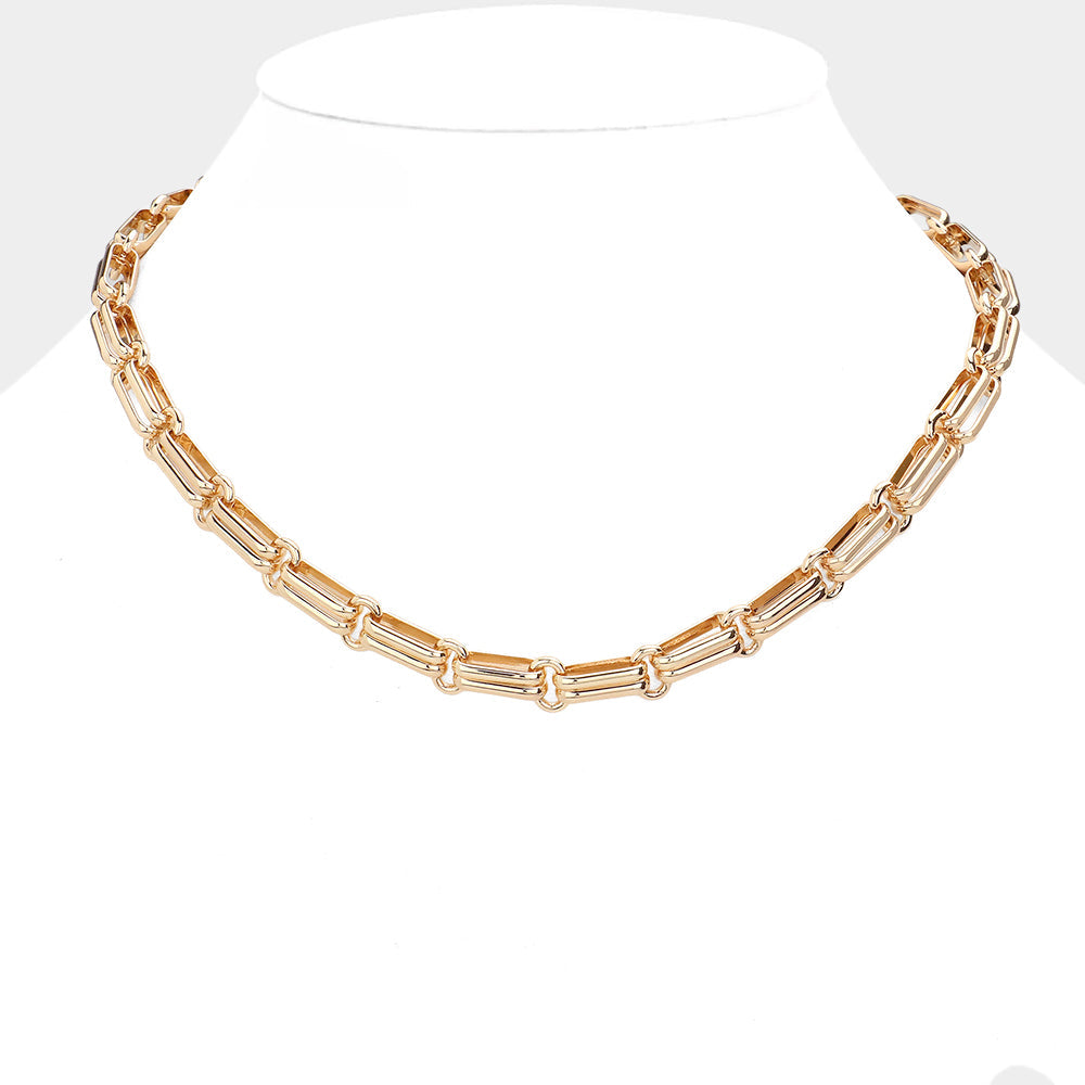 Double Link Chain Necklace